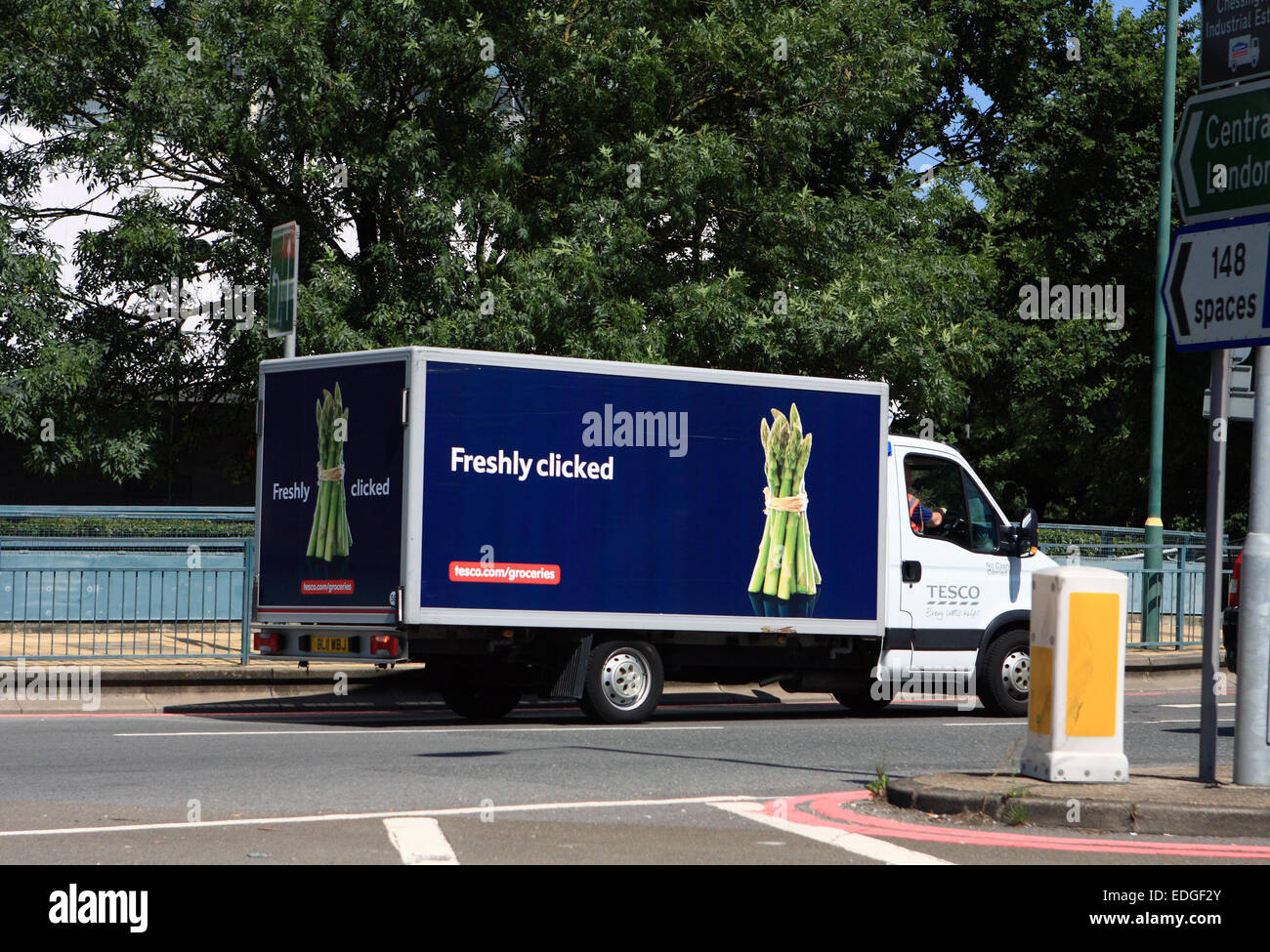 Tesco back of van hi-res stock photography and images - Alamy