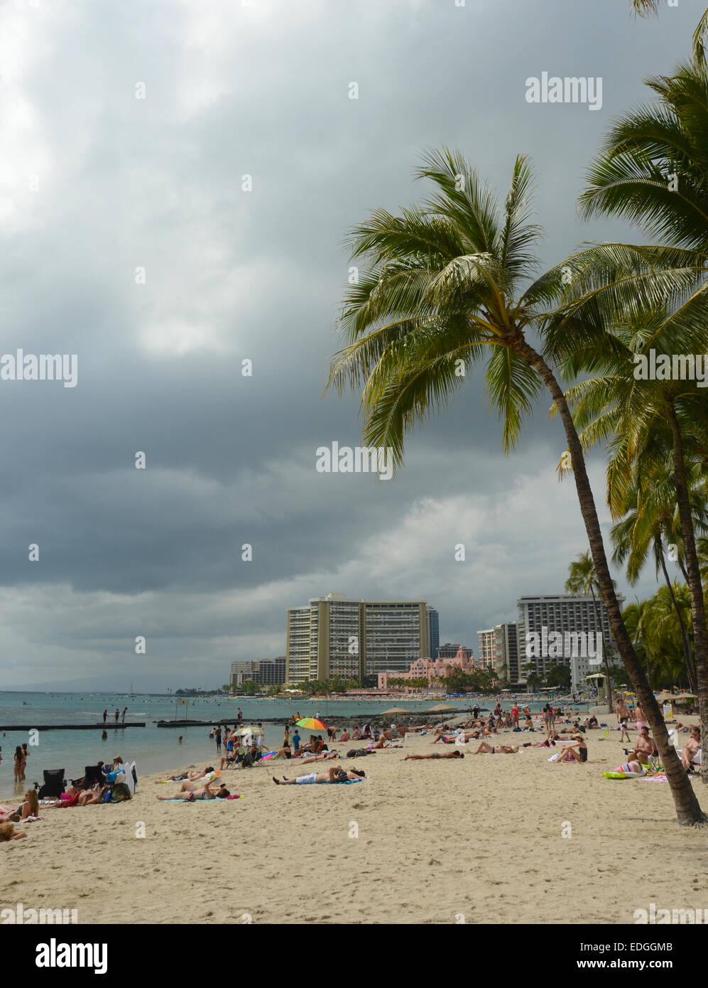 Honolulu Hawaii beach scenery Stock Photo - Alamy