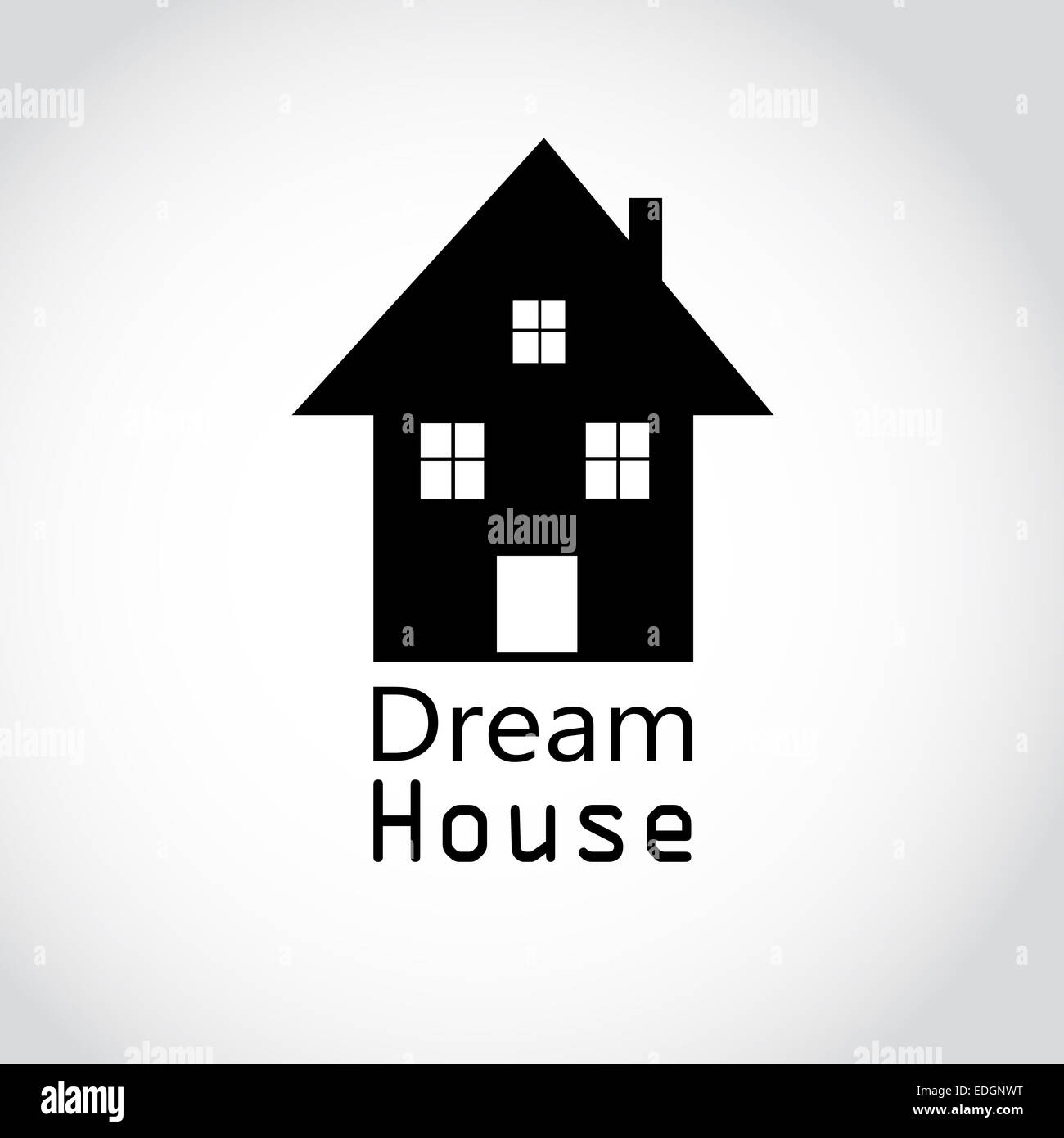 graphic sign house on a white background Stock Photo - Alamy