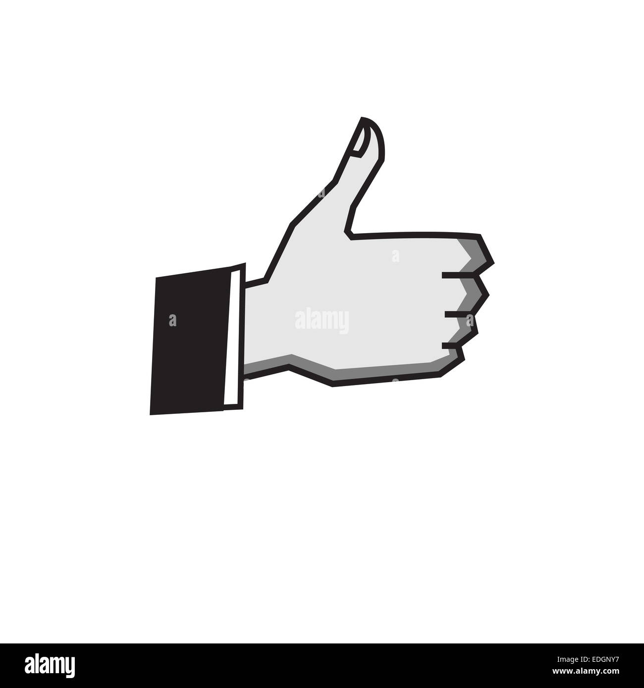 Silhouette good sign hand Cut Out Stock Images & Pictures - Alamy