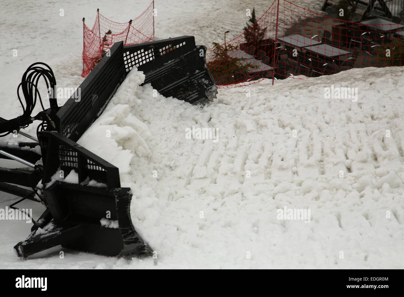 Work snowcat tractor machine plow hi-res stock photography and images ...