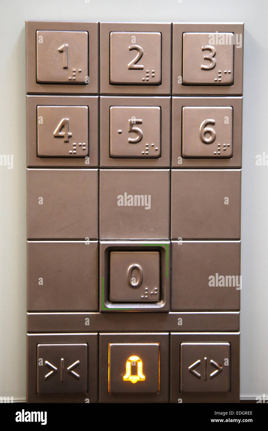 Numeric key pad inside elevator hi-res stock photography and images - Alamy