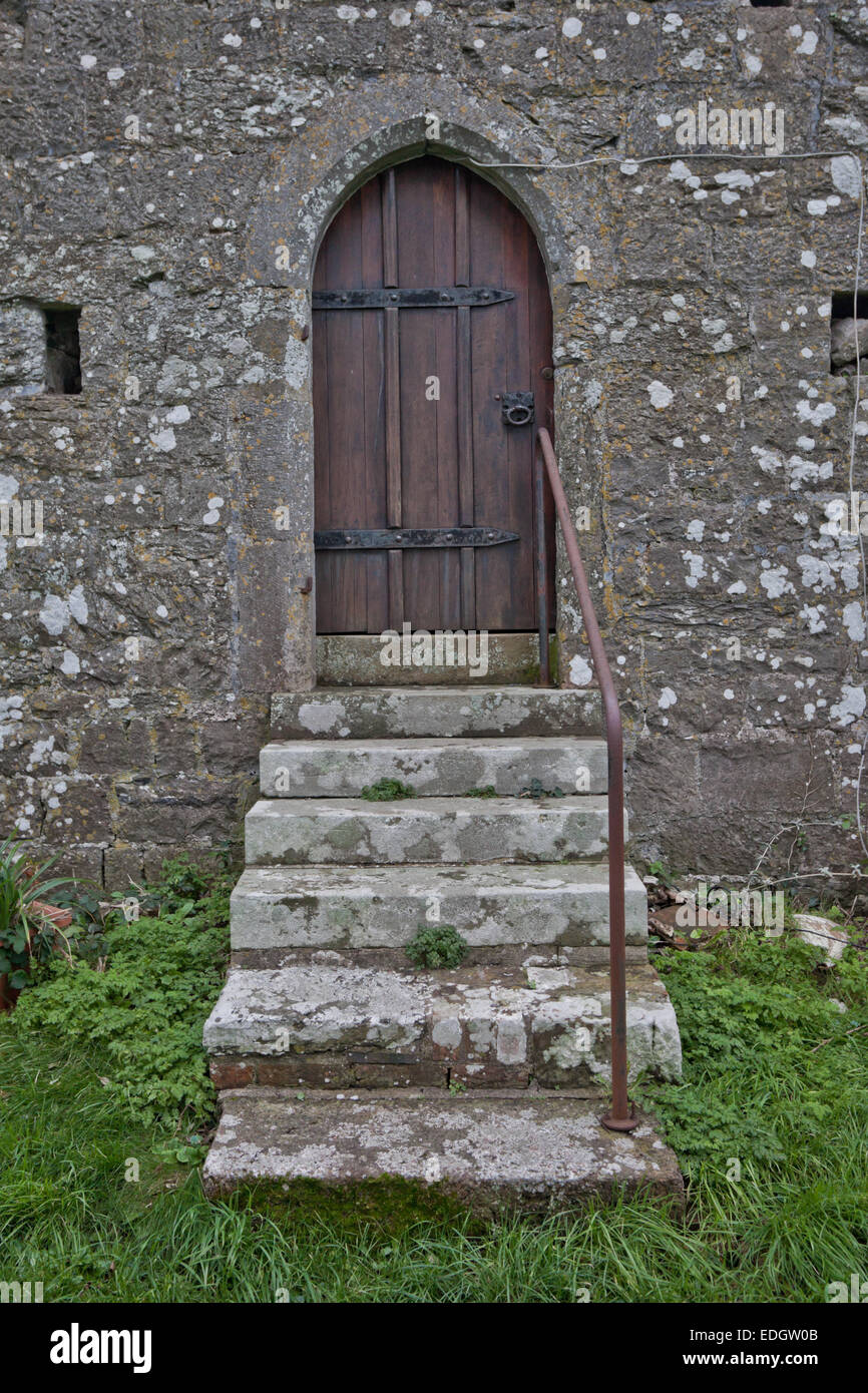 The church of Saint Mary, Angle village, Pembrokeshire Wales UK Stock ...