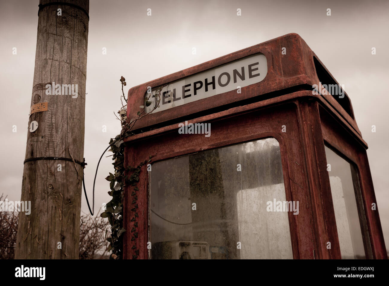 Old fashioned telephone box hi-res stock photography and images - Alamy