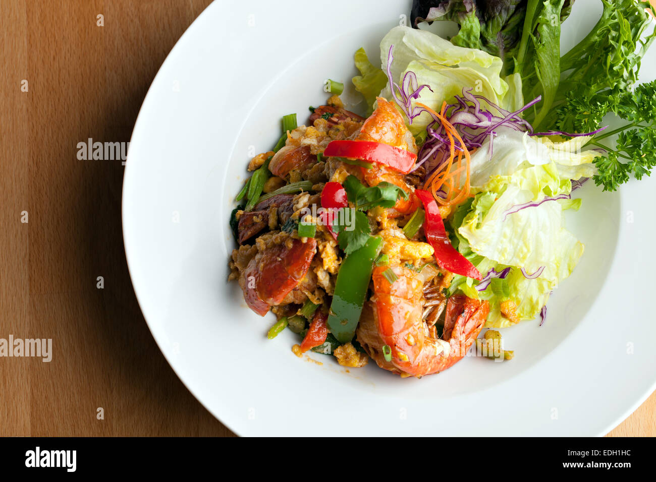 Thai Jumbo Shrimp Salad Stock Photo - Alamy