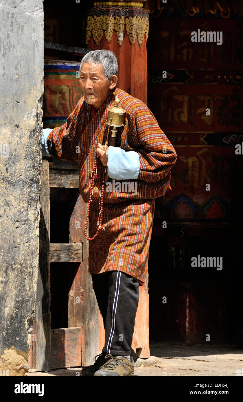 Bhutanese man in traditional clothes hi-res stock photography and ...