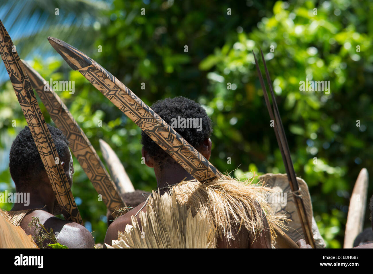 Melanesia, Solomon Islands, Santa Cruz Island group, Malo Island. Male ...