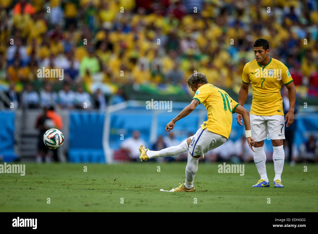 2014 FIFA World Cup - Quarter-Finals, Brazil (2) v (1) Colombia, held ...