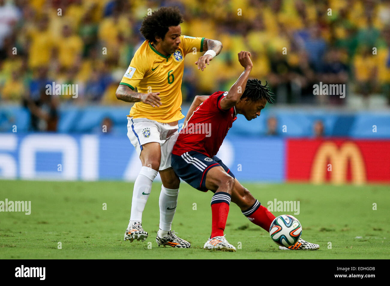 2014 FIFA World Cup - Quarter-Finals, Brazil (2) v (1) Colombia, held ...