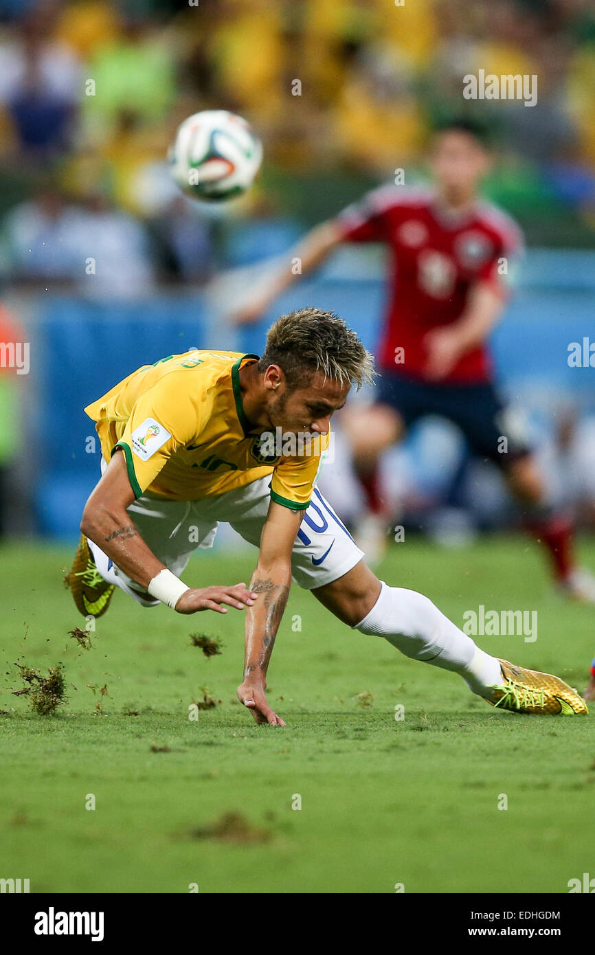 2014 FIFA World Cup - Quarter-Finals, Brazil (2) v (1) Colombia, held ...