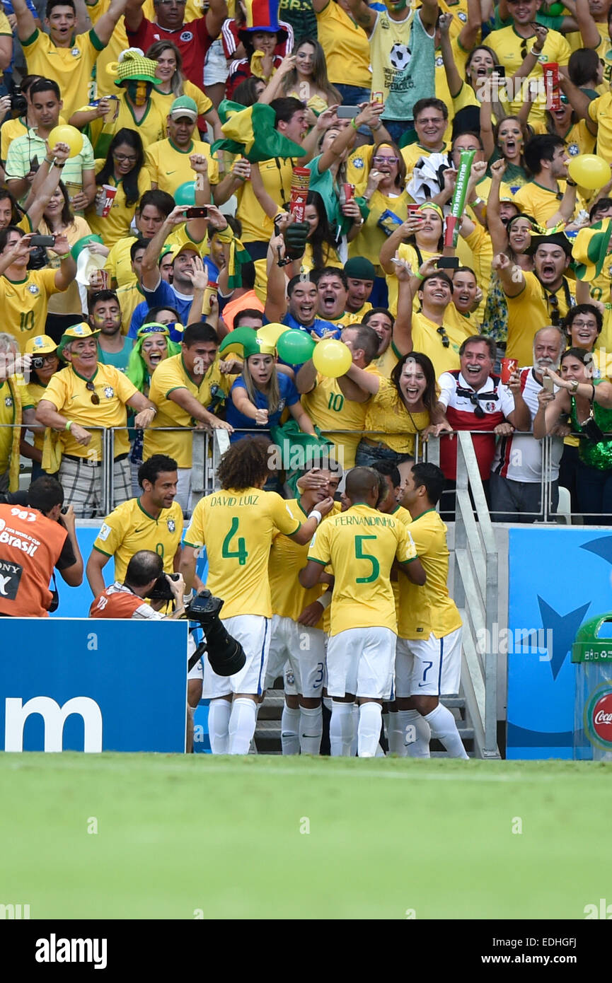 2014 FIFA World Cup - Quarter-Finals, Brazil (2) v (1) Colombia, held ...