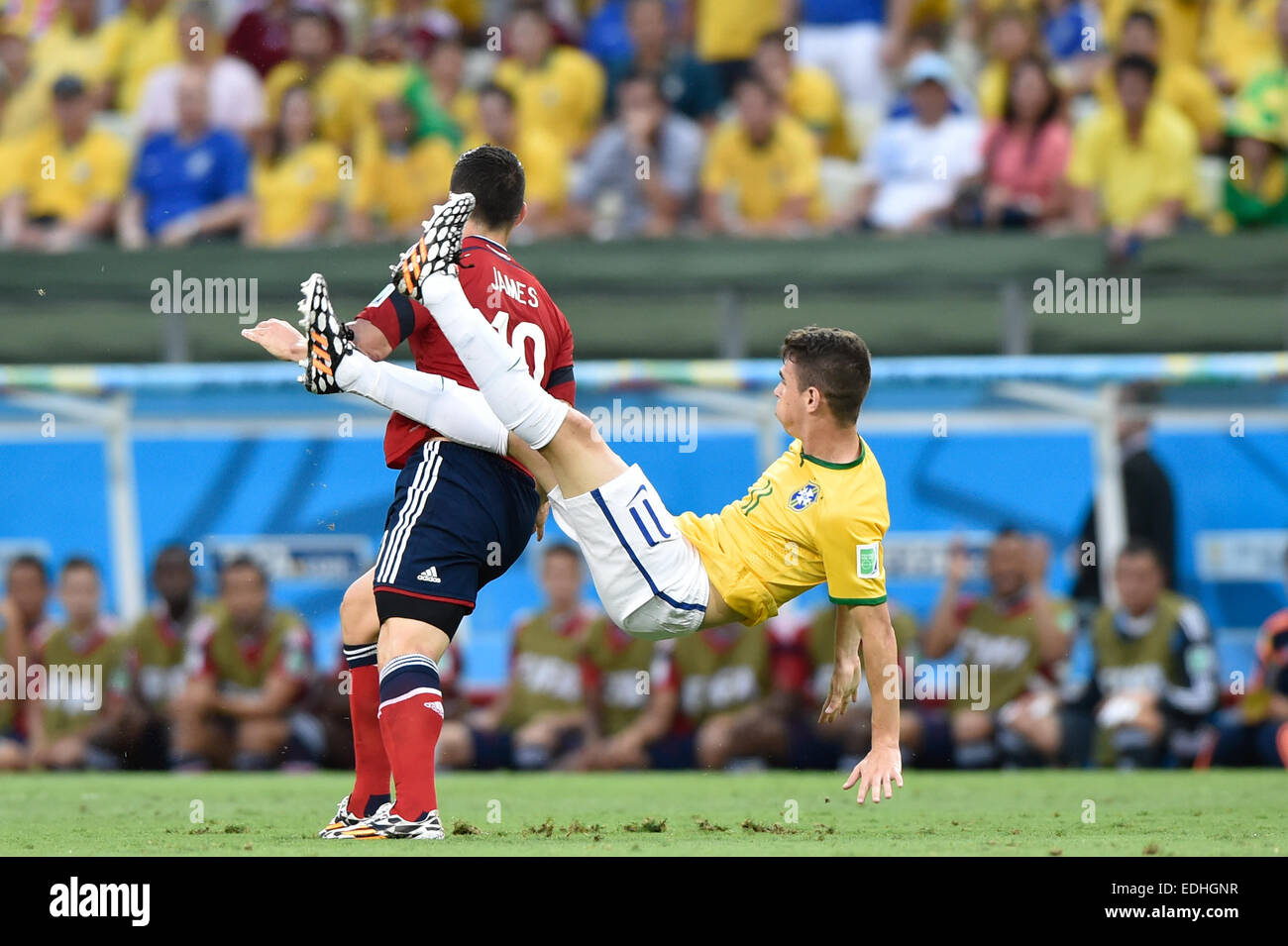 2014 FIFA World Cup - Quarter-Finals, Brazil (2) v (1) Colombia, held ...