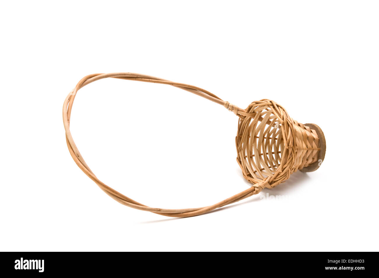 empty basket isolated on white background Stock Photo - Alamy