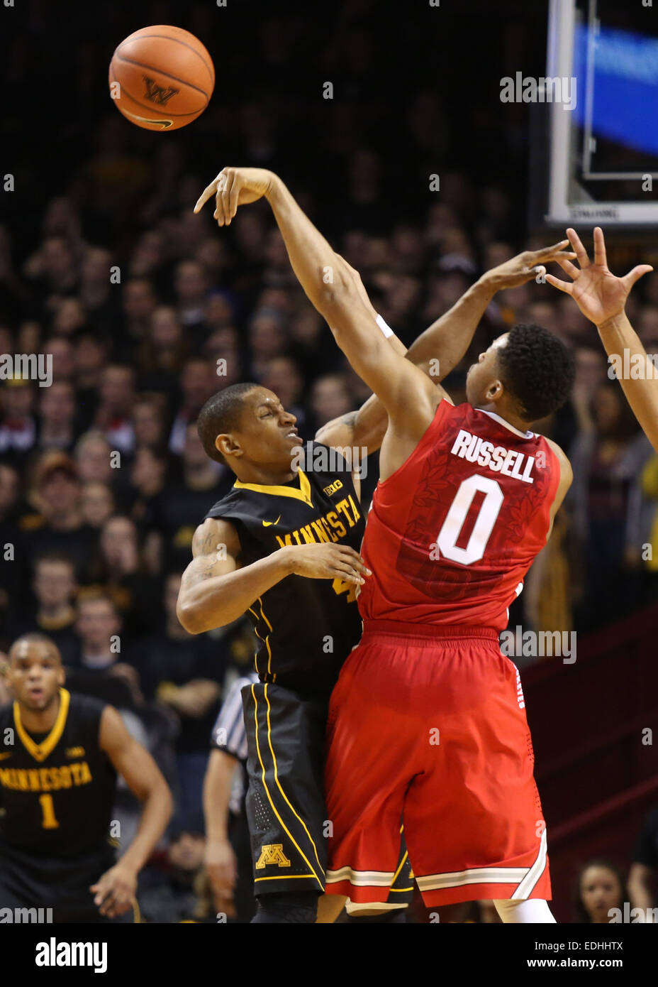 Minneapolis, Minn. 6th Jan, 2015. Minnesota Gophers guard Deandre ...