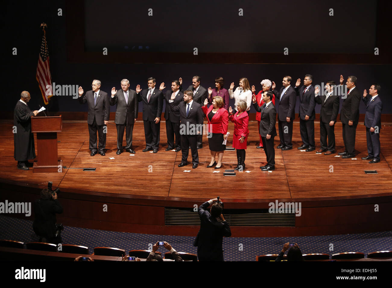 Washington, D.C, USA. 26th Oct, 2014. Judge TERRY J. HATTER, JR. swears ...