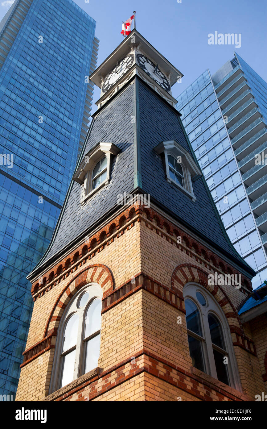Fire station and city buildings Toronto, Canada Stock Photo - Alamy