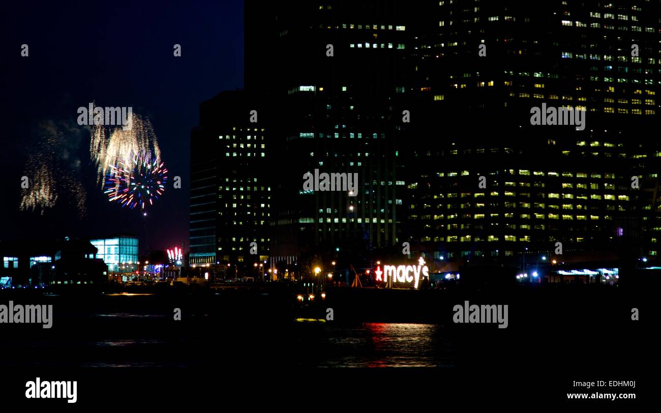 Macy's 4th of July firework display in New York Featuring: Atmosphere ...