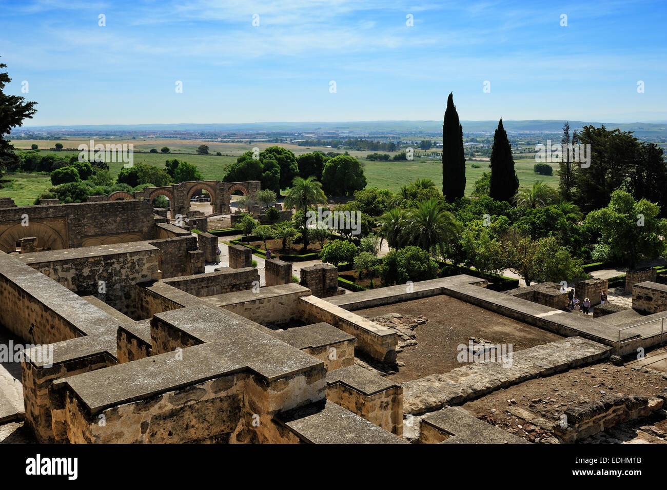 Medina Azahara, the ruins of a fortified Arab Muslim medieval palace ...