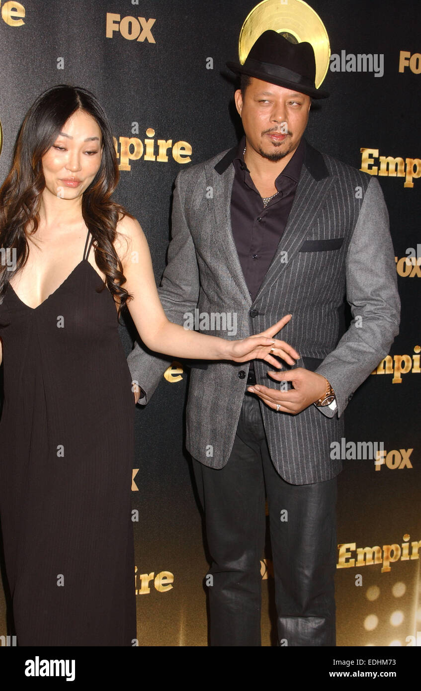 Hollywood, California, USA. 6th Jan, 2015. Terrence Howard & Wife ...