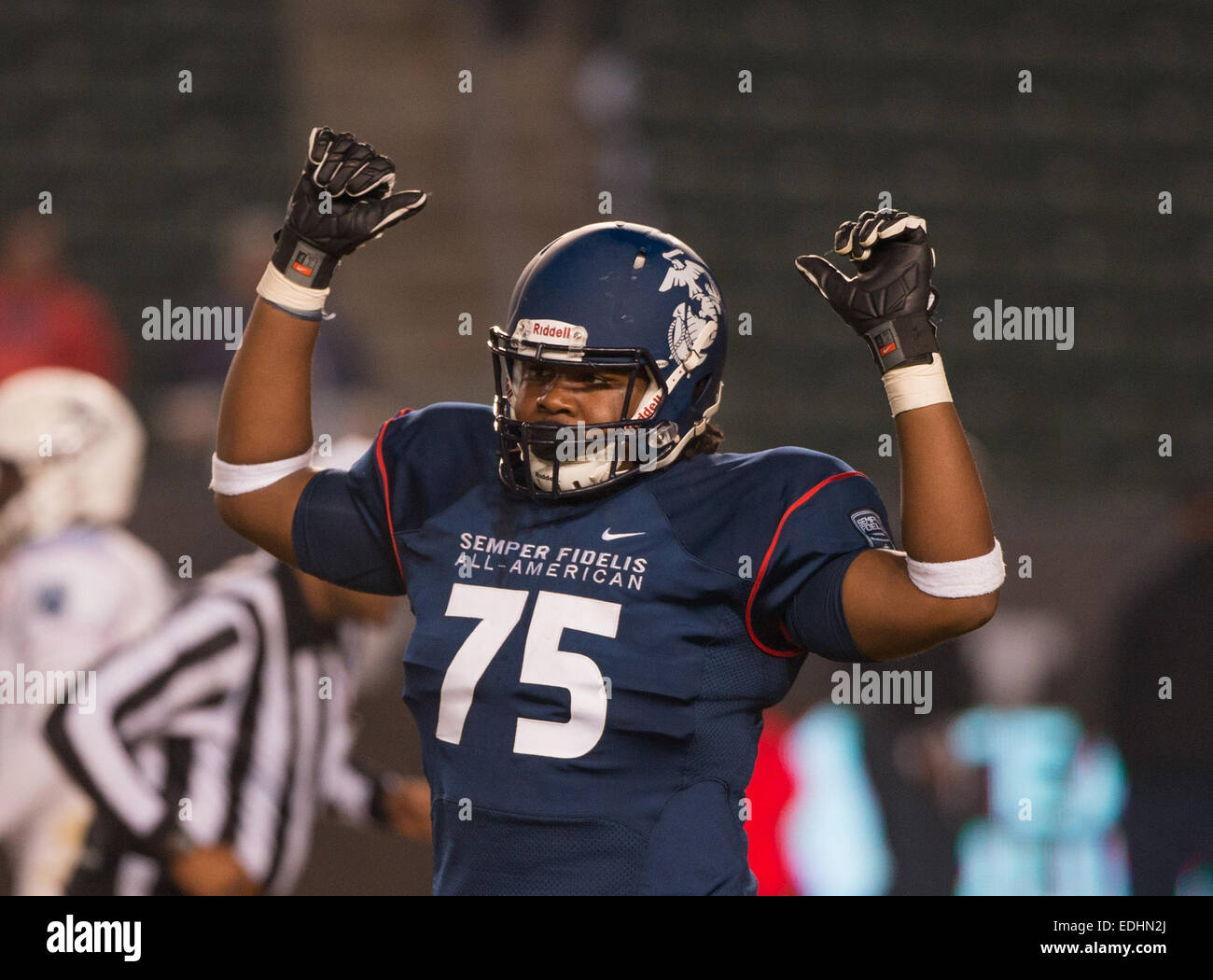 Carson, CA. 4th Jan, 2015. East Coast Blue team, and Georgia Bulldogs ...