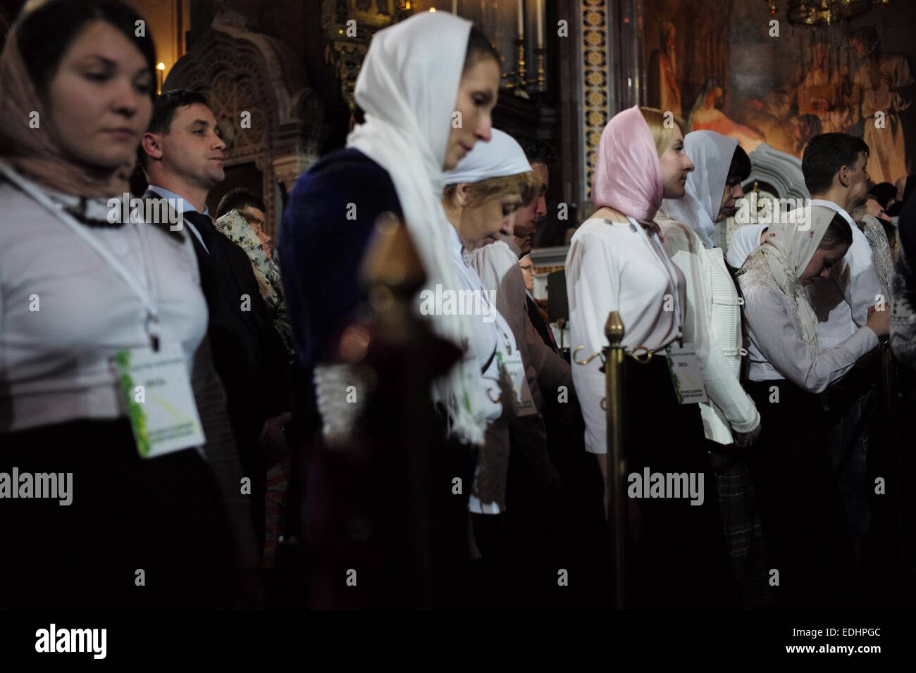 Orthodox christmas service cathedral hi-res stock photography and ...