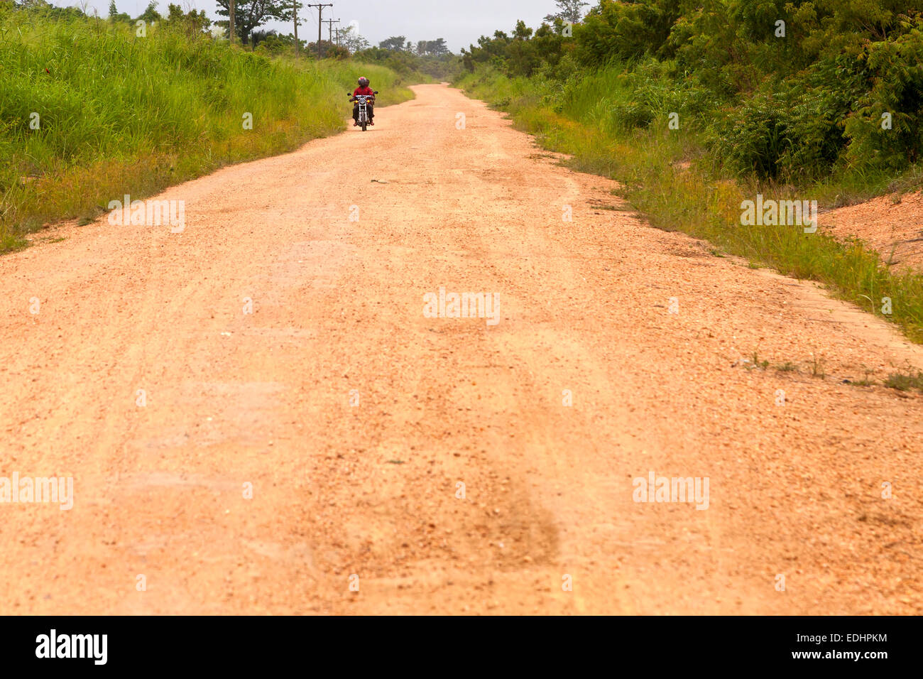 Rural road, Greater Accra, Ghana, Africa Stock Photo - Alamy