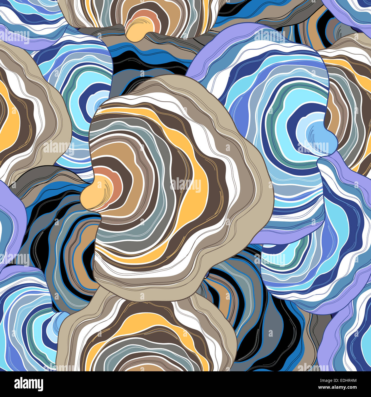 Graphic seamless abstract pattern of unusual elements Stock Photo - Alamy