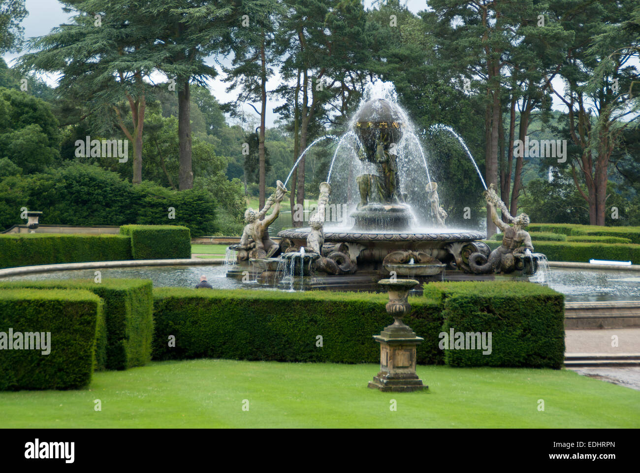 Castle Howard the Atlas Fountain Stock Photo - Alamy