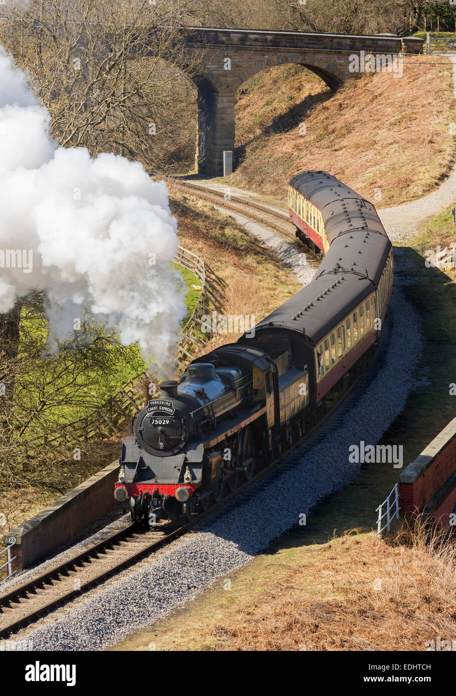 The North York Moors Steam Rail line Stock Photo - Alamy