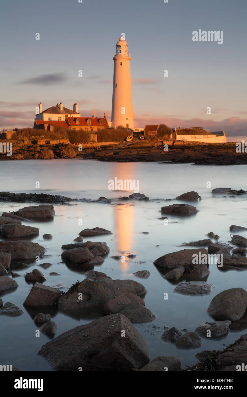 St marys lighthouse hi-res stock photography and images - Alamy