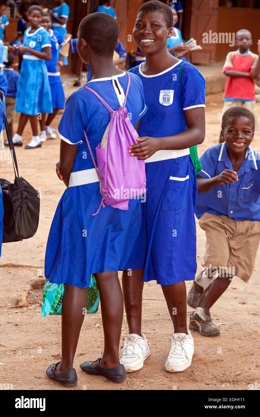 School children, Accra, Ghana, Africa Stock Photo - Alamy