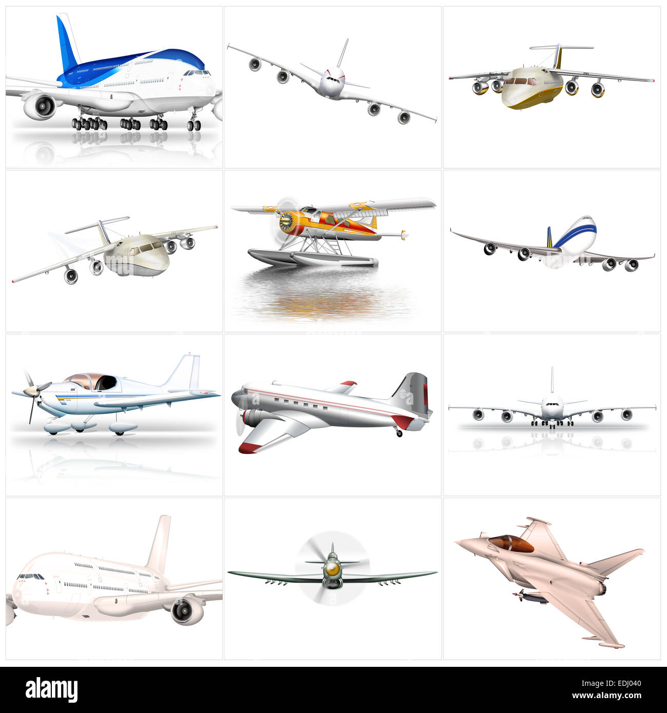 Many aircraft Cut Out Stock Images & Pictures - Alamy