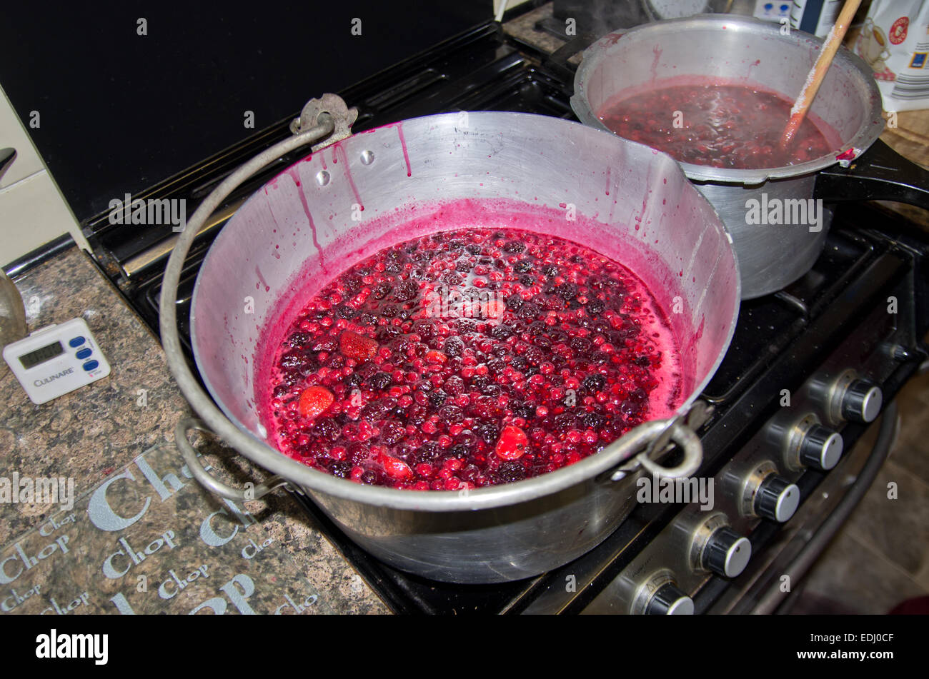 Red fruit jams hi-res stock photography and images - Alamy