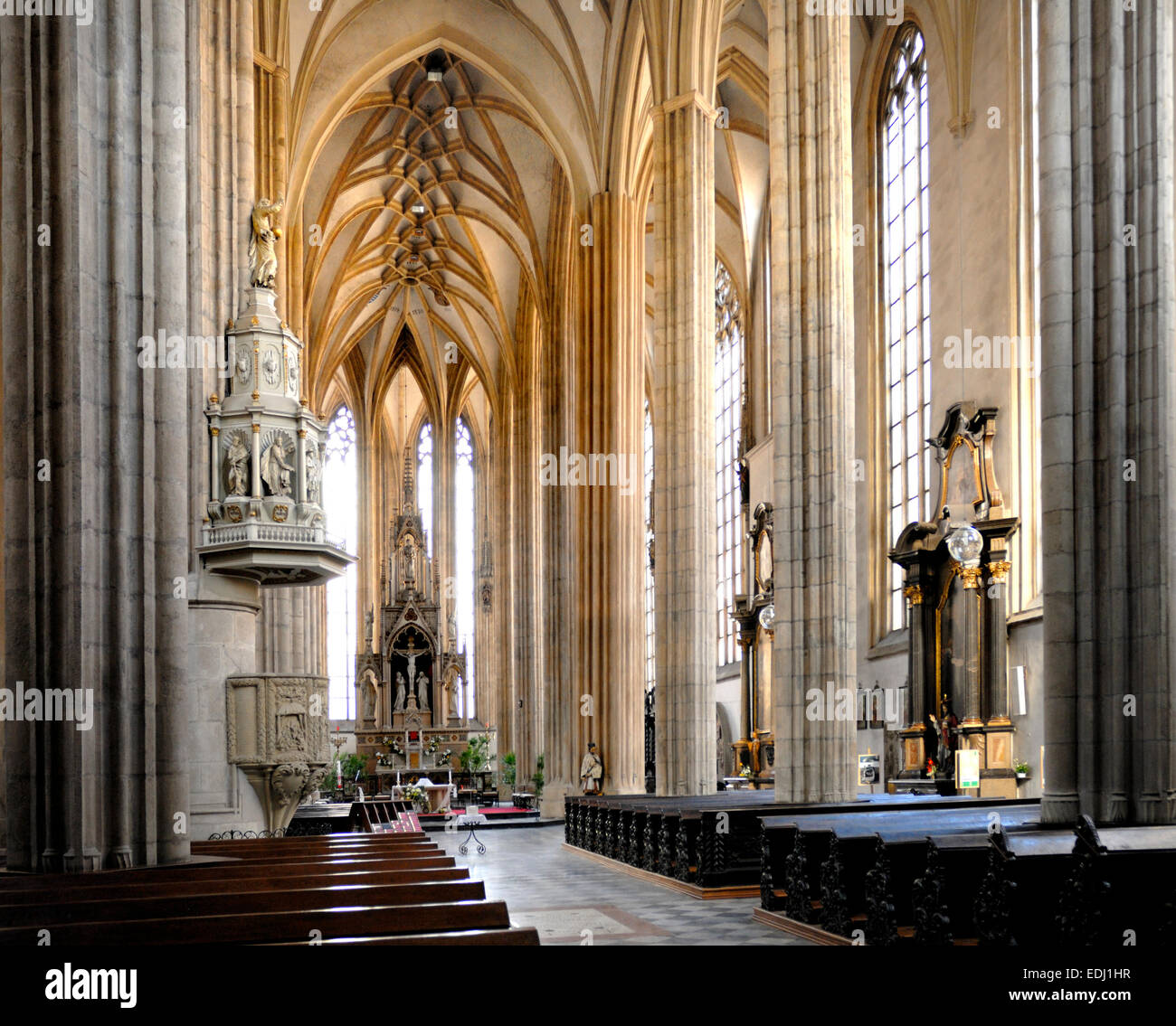 Brno, South Moravia, Czech Republic. Church of St James / kostel ...