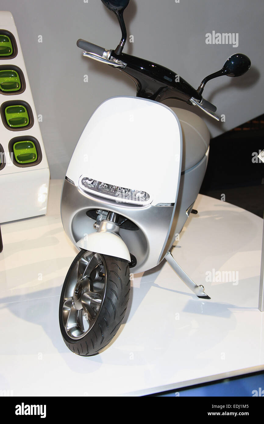 Las Vegas, Nevada, USA. 6th Jan, 2015. Panasonic Gogoro electric motor ...