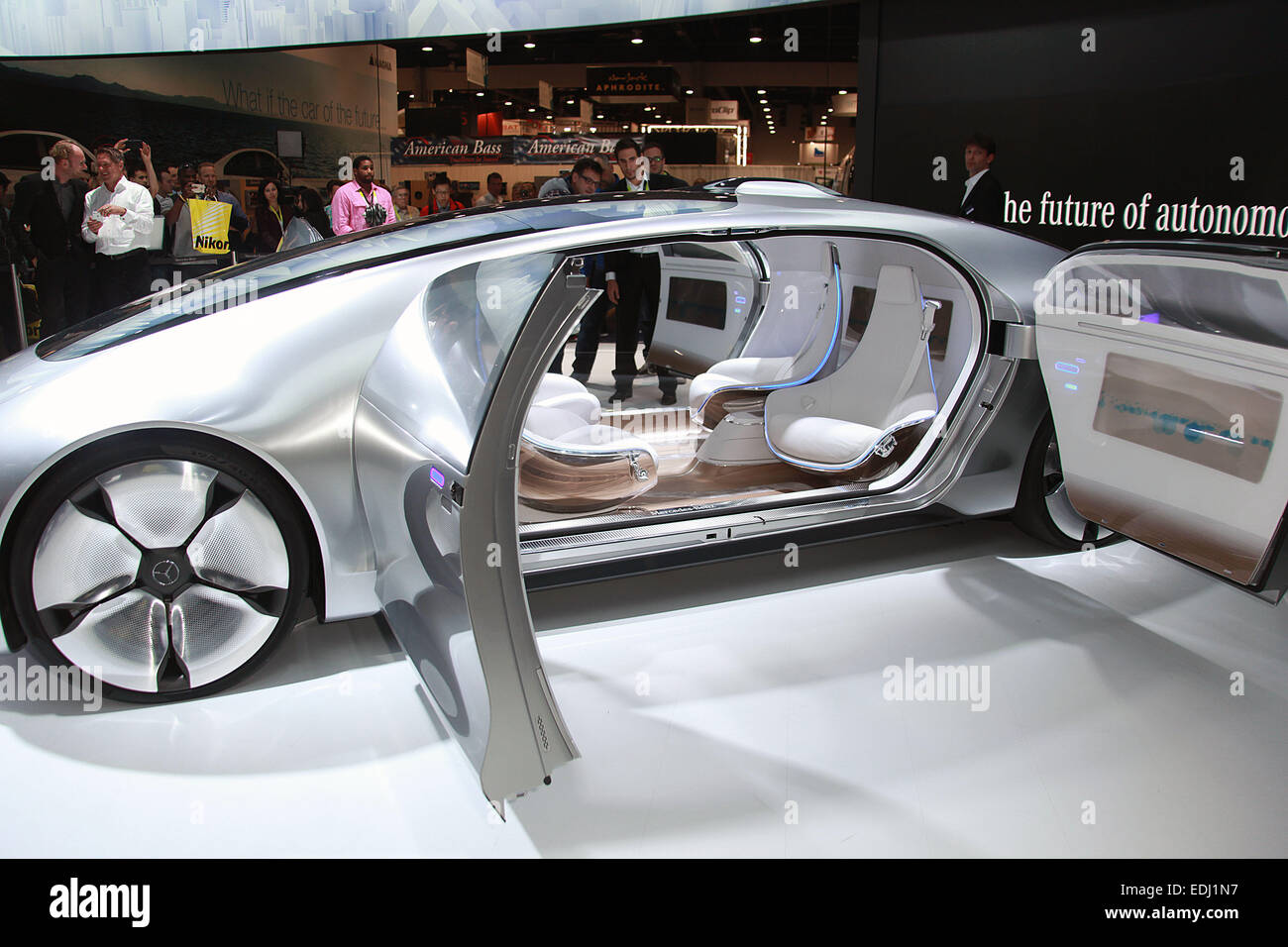 Las Vegas, Nevada, USA. 6th Jan, 2015. Mercedes Benz Autonomous motor ...