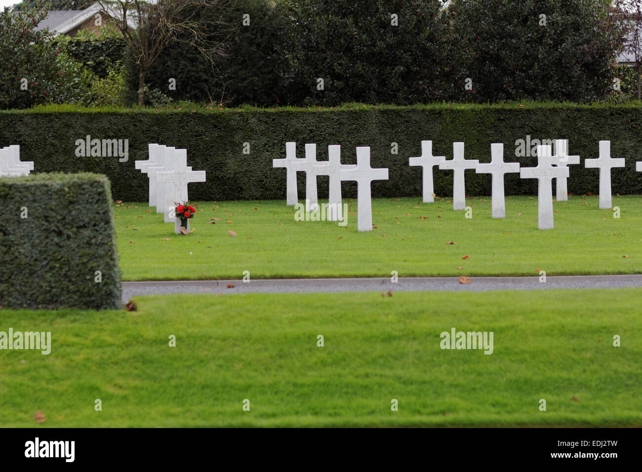 Flanders Field, American Cemetery, Waregem, Belgium Stock Photo - Alamy