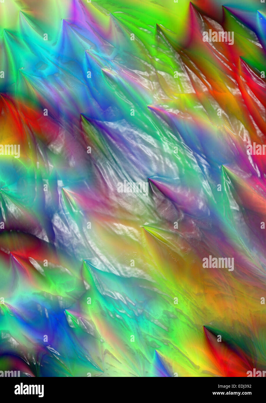 Background collected of shiny colored conical forms Stock Photo - Alamy