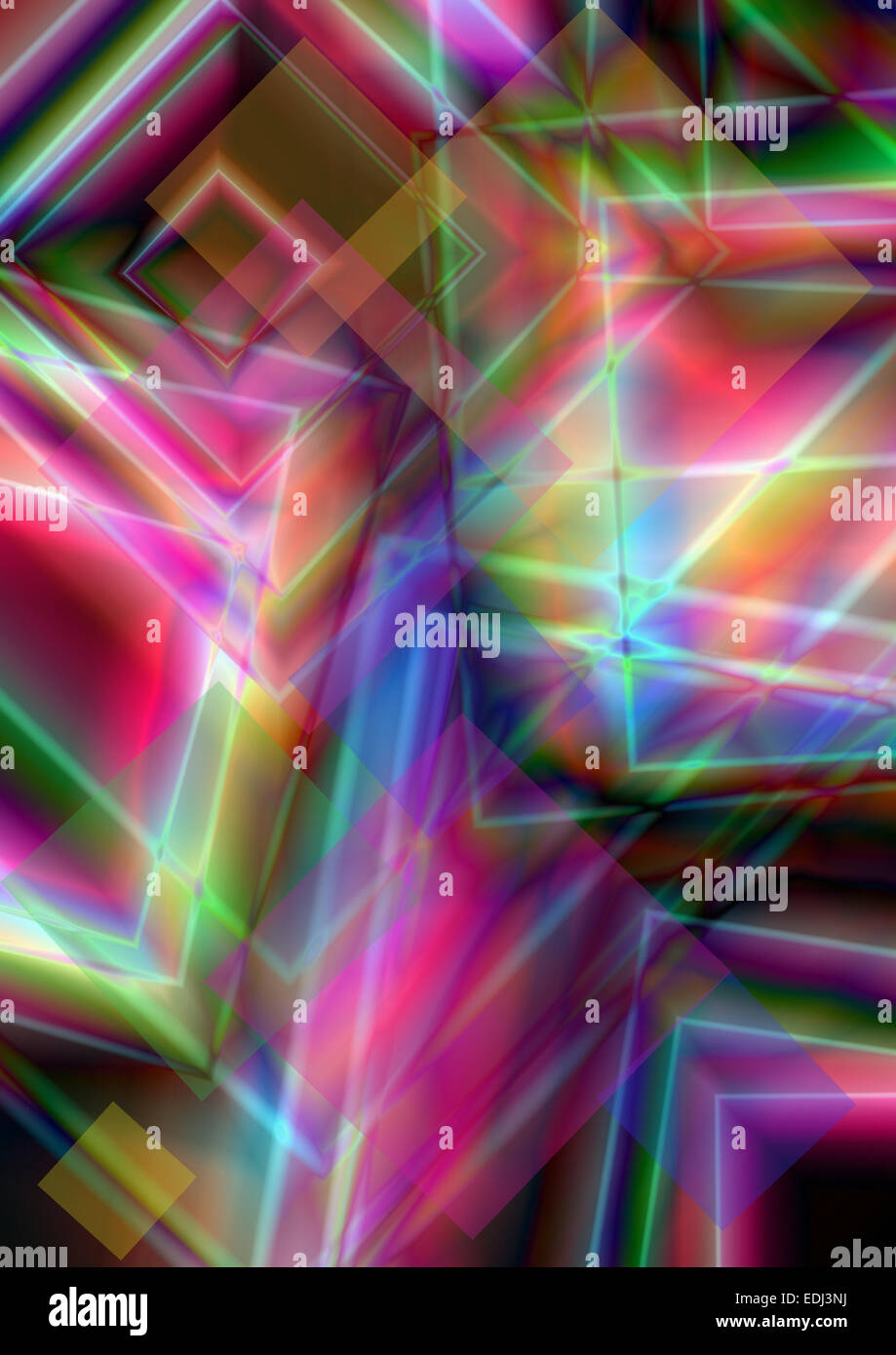 Bright background of intersecting multicolored squares Stock Photo - Alamy