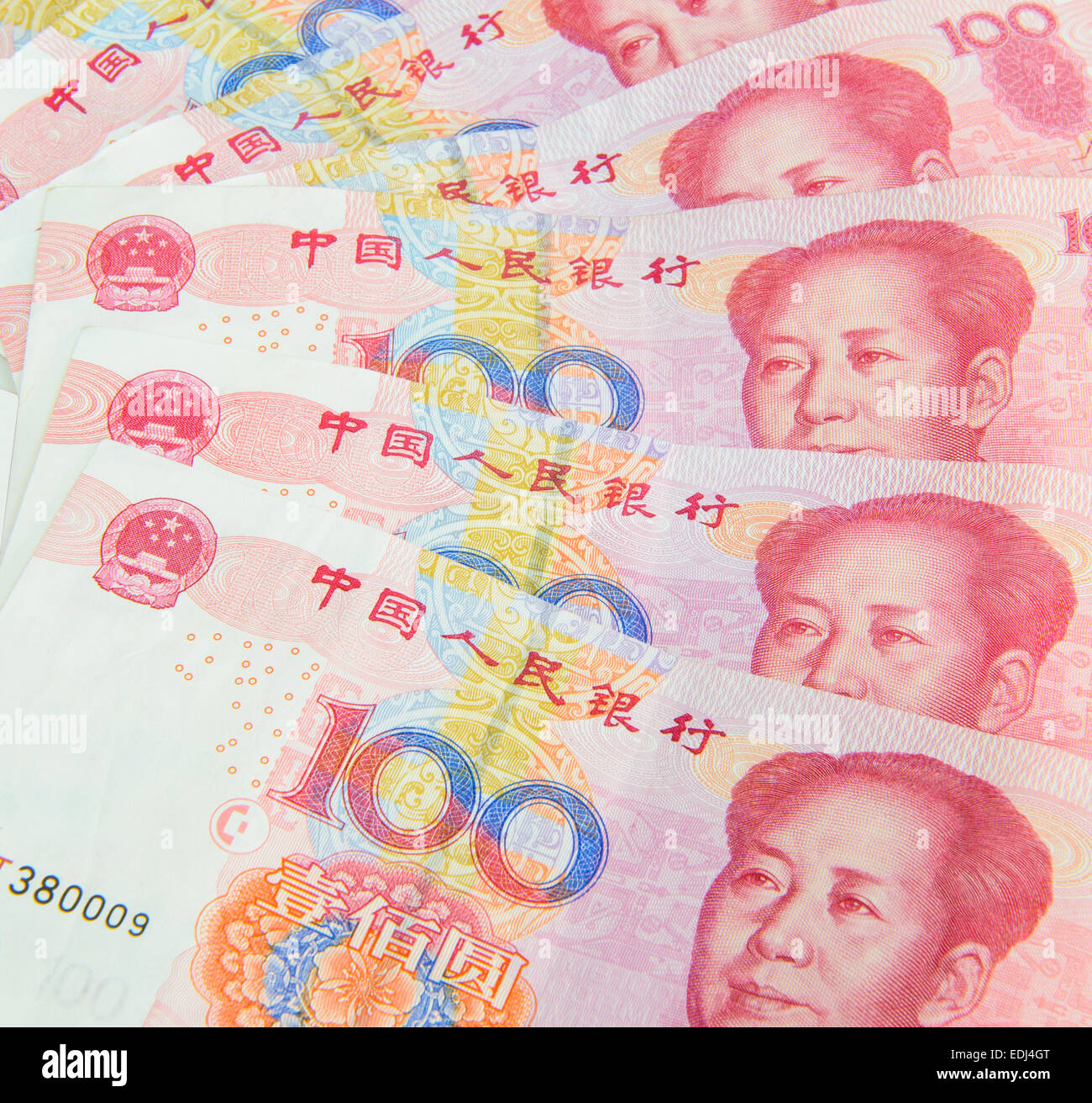 Closeup of china one hundred yuan Stock Photo - Alamy