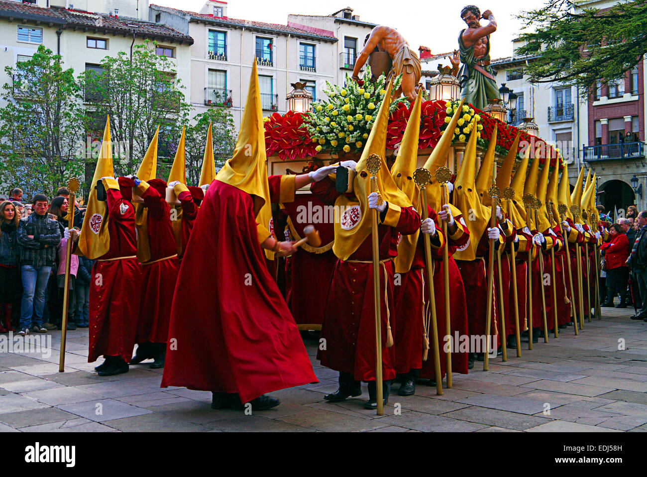 Religious Procession Penitents, Semana Santa Easter Week Celebrations ...