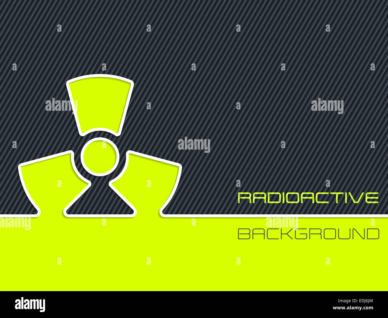 Abstract radioactive warning design with striped background Stock Photo ...
