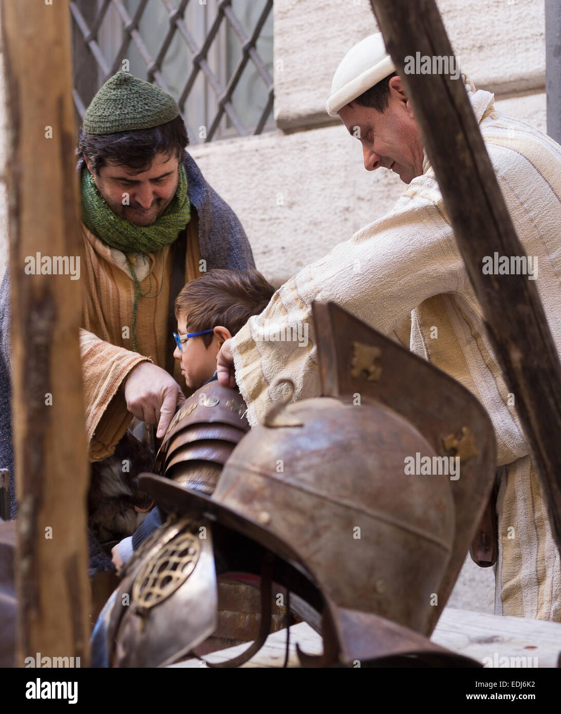 reenactment of an ancient roman blacksmith Stock Photo - Alamy