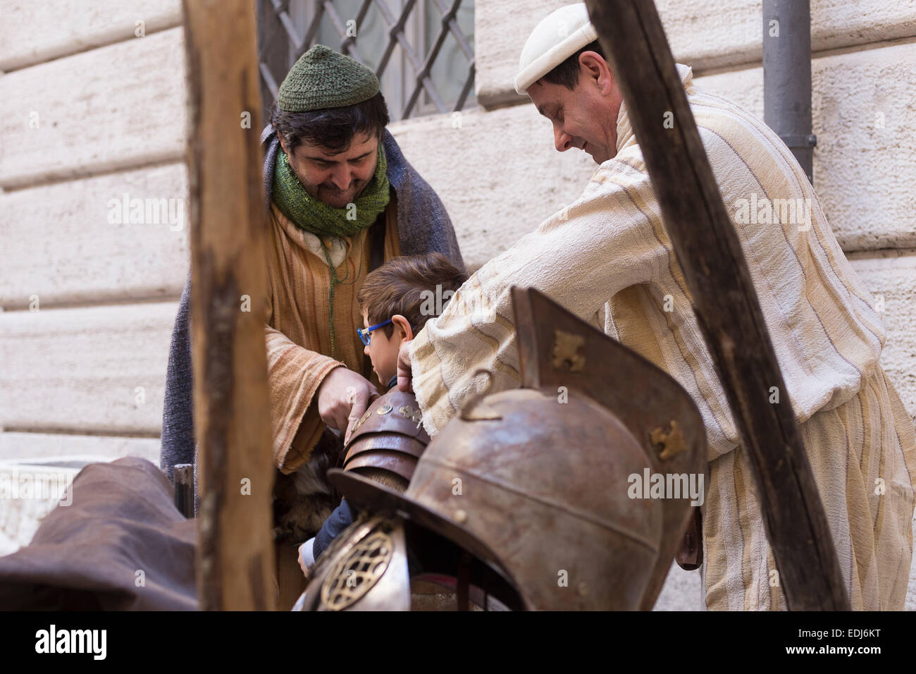 reenactment of an ancient roman blacksmith Stock Photo - Alamy