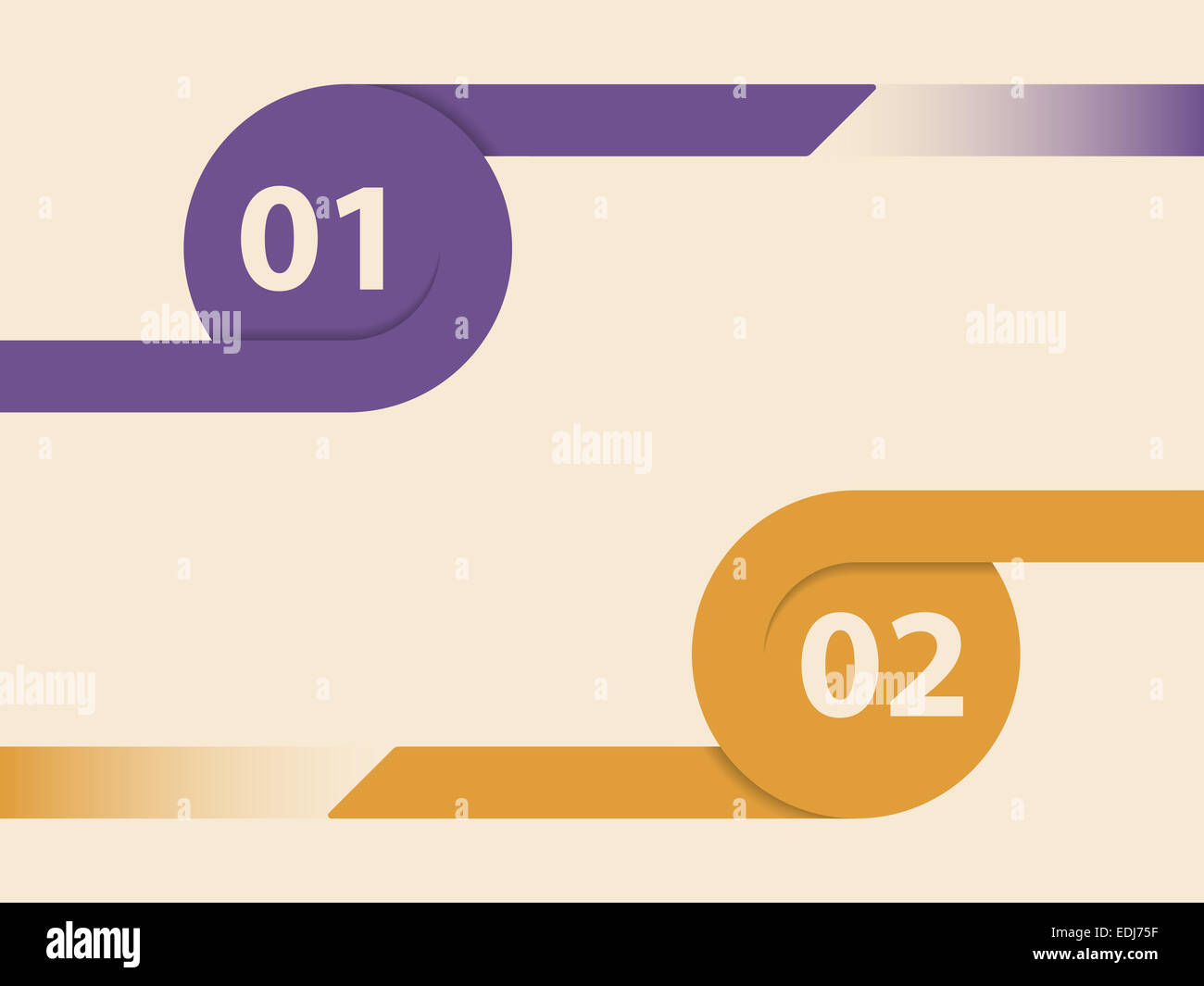 Curling ribbon infographic template with options and details Stock ...