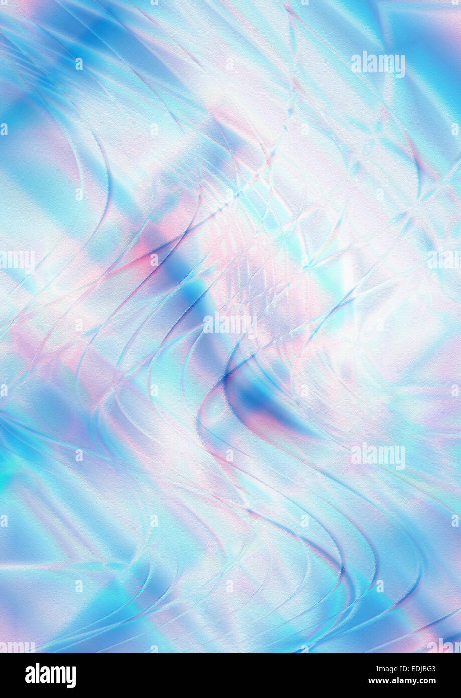Light blue wavy background covered wavy thin iridescent lines Stock ...