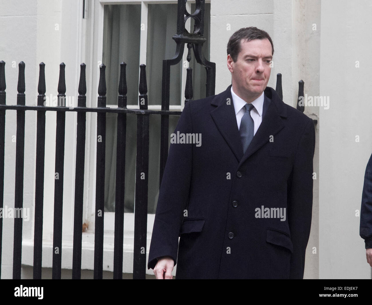 Chancellor george osborne leaves house commons in london hi-res stock ...