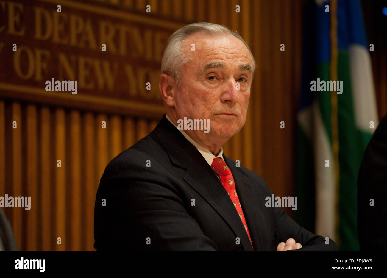 Manhattan, New York, USA. 6th Jan, 2015. NYPD Commissioner WILLIAM ...