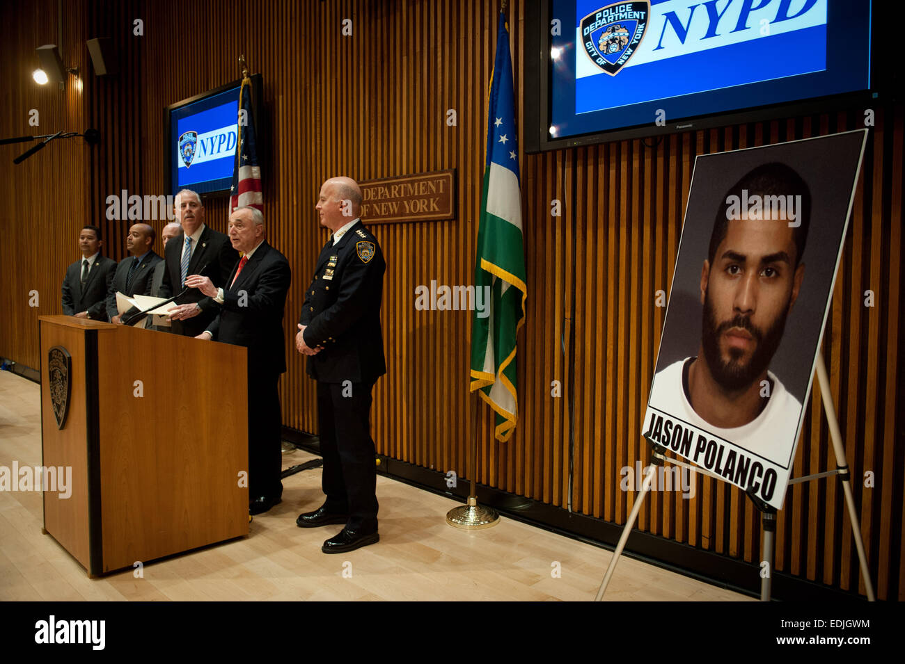 Manhattan, New York, USA. 6th Jan, 2015. An image of alleged shooter ...