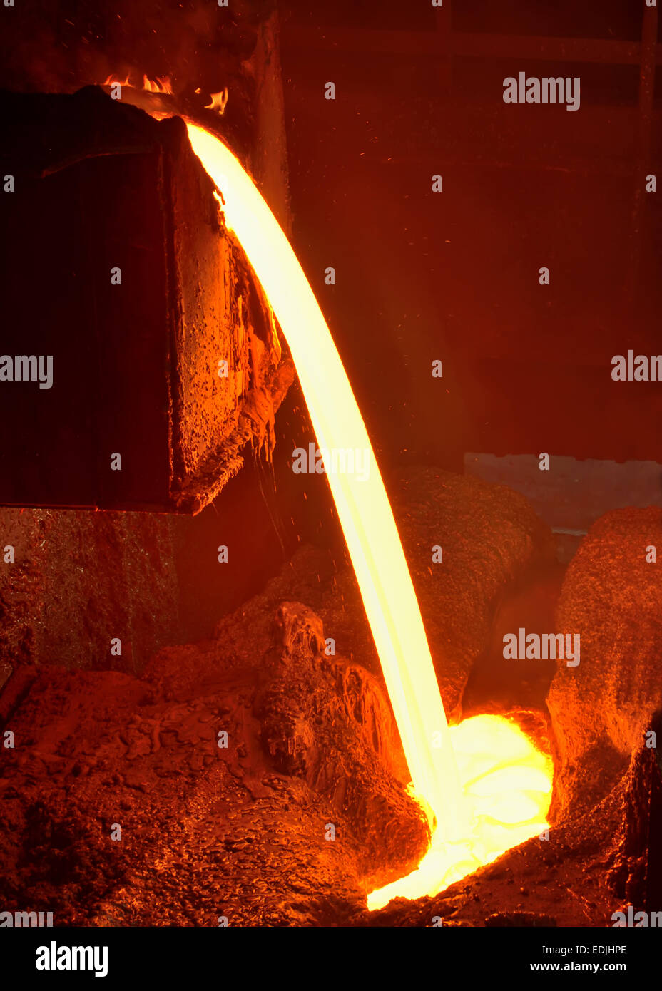Open hearth steel furnace hi-res stock photography and images - Alamy